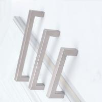 China Brushed Chrome Silver Stainless Steel 201 Furniture Handle Pulls 224mm for sale