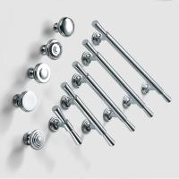 China Brass Chorming Silver 192mm T Bar Furniture Handles For Cabinet Drawer for sale