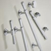 China Brass Chorming Silver 192mm T Bar Furniture Handles For Cabinet Drawer for sale