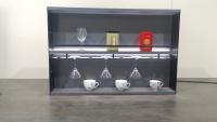 China Kitchen Organizer Rack Shelf Storage Cabinet Backplane Light Table Shelf for sale