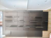 China Wooden Wall Display Shelf Living Room Aluminum Shelf For Home Decoration for sale