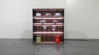 China Multi-Purpose Aluminum Book Shelf Display Shelves Cabinet For Books Led Light Strip Display for sale