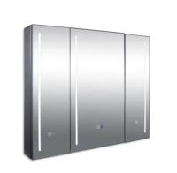 China Bathrooms Showers Illuminated Mirror Cabinets Door Intelligent Light Emitting Diodes Mirror for sale
