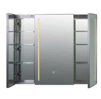 China Bathrooms Showers Illuminated Mirror Cabinets Door Intelligent Light Emitting Diodes Mirror for sale