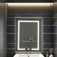 China Wholesale Factory Elegant Cabinet Shower Large Lighted Mirror Bathroom Smart LED Mirror cabinet Aluminum Mirror for sale
