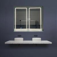 China Wholesale Factory Elegant Cabinet Shower Large Lighted Mirror Bathroom Smart LED Mirror cabinet Aluminum Mirror for sale