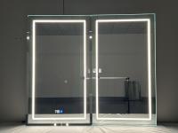 China Wholesale Factory Elegant Cabinet Shower Large Lighted Mirror Bathroom Smart LED Mirror cabinet Aluminum Mirror for sale