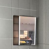 China Smart Mirror Cabinet With Refrigerator All Aluminum LED Lights Touch Open Defogging Lights for sale