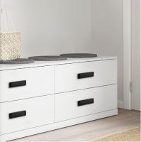 China Sliding door drawer nightstand concealed buckle invisible open cupboard closet door concealed handle for sale