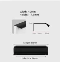 China Racyle Simple sealed edge long cabinet door handle wholesale invisible side mounted gold drawer closet door handle for sale