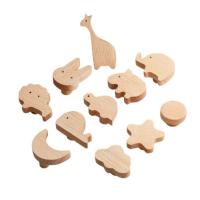 China Creative cartoon children's room animal closet door pull solid wood drawer cabinet cabinet door handle hooks for sale
