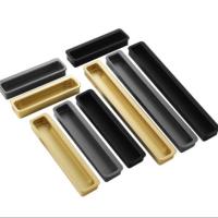 China Simple Modern Cupboard Door Cabinet Door Concealed Door Handle Simple European Closet Door Concealed Sliding Door Handle for sale