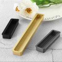 China Simple Modern Cupboard Door Cabinet Door Concealed Door Handle Simple European Closet Door Concealed Sliding Door Handle for sale