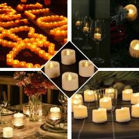 China Electronic LED Flickering Warm Light Battery Flameless Candles For Wedding Christmas Halloween Decorations for sale
