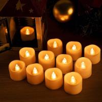 China Electronic LED Flickering Warm Light Battery Flameless Candles For Wedding Christmas Halloween Decorations for sale