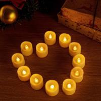 China Electronic LED Flickering Warm Light Battery Flameless Candles For Wedding Christmas Halloween Decorations for sale