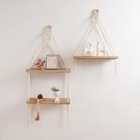 China Modern Wooden Wall Shelf in Black and White for sale