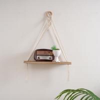 China Modern Wooden Wall Shelf in Black and White for sale