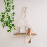 China Modern Wooden Wall Shelf in Black and White for sale