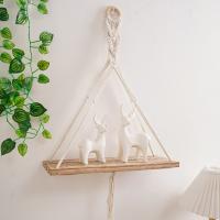 China Modern Wooden Wall Shelf in Black and White for sale