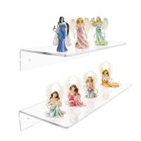 China Modern Wooden Wall Shelf for Home Decor in Elegant White Color for sale