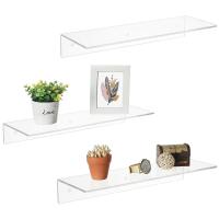 China Modern Wooden Wall Shelf for Home Decor in Elegant White Color for sale