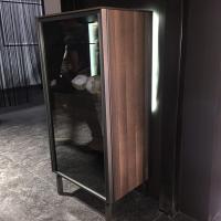 China Black Kitchen Cabinet Drawer 450mm Aluminum Alloy Frame for sale