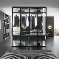 China Glass Cabinet Bedroom Retail Display Aluminum Alloy Frame for sale