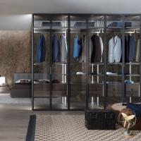 China Glass Cabinet Bedroom Retail Display Aluminum Alloy Frame for sale