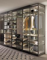 China Glass Cabinet Bedroom Retail Display Aluminum Alloy Frame for sale