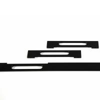 China 220mm Aluminium Furniture Handles Black Sliding Cupboard Door Handles for sale