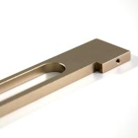 China 220mm Aluminium Furniture Handles Black Sliding Cupboard Door Handles for sale