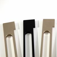 China 220mm Aluminium Furniture Handles Black Sliding Cupboard Door Handles for sale