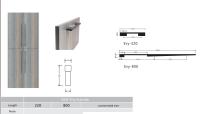 China RCR 036 Bedroom Furniture 800mm Aluminum Profile Handles for sale