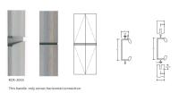 China RCR 2055 Simple Alu Alloy Aluminum Profile Handles for sale