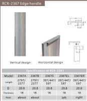 China RCR 2367 18mm thickness Simple Design Aluminum Profile Handles for sale