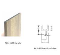 China RCR-3560 Aluminium Bedroom Cupboard Door Handle Custom Furniture Hardware for sale