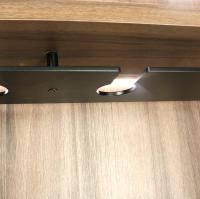 China Italy Style Kitchen 600mm Width Walnut Aluminium Display Shelf for sale