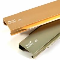 China 347mm 397mm G Shaped Cabinet Aluminium Edge Handle Custom Furniture Hardware for sale