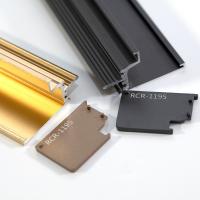 China Furniture Half Edge 22mm Thickness Aluminium Drawer Handles for sale