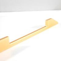 China Customized Sizes Half Edge Golden Aluminium Drawer Handles for sale