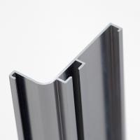 China Black Aluminium Profile Handle Custom Furniture Hardware For Sliding Wardrobe Doors for sale