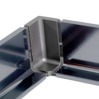 China Black Aluminium Profile Handle Custom Furniture Hardware For Sliding Wardrobe Doors for sale