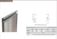 China Kitchen Cupboard Anodized Gold Aluminum Furniture Hidden Handles G Shaped 447mm for sale