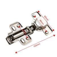 China 103mm Nickel Plated SS Soft Close Cabinet Hinges for sale