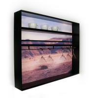 China 60X90X50cm LED Wall Mounted Aluminum Display Shelf for sale