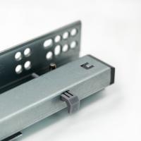 China Full Extension Galvanized Steel Soft Close Furniture Drawer Slides 500mm for sale