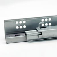 China Full Extension Galvanized Steel Soft Close Furniture Drawer Slides 500mm for sale