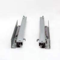 China Full Extension Galvanized Steel Soft Close Furniture Drawer Slides 500mm for sale