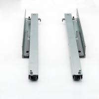 China 550mm Telescopic 3 Bearing Stainless Steel Slide Door Rails for sale